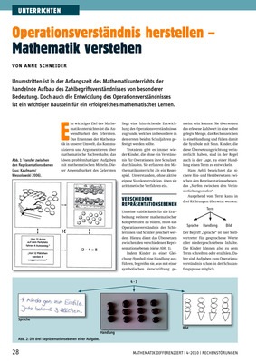 Operationsverständnis herstellen – Mathematik verstehen: Verlage der ...