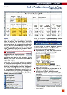 Tabellenkalkulation mit Excel 2003: Einsatz der Formelüberwachung: Verlage der Westermann Gruppe