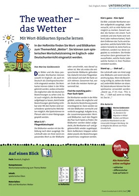 The weather – das Wetter - Mit Wort-Bildkarten Sprache lernen: Verlage ...