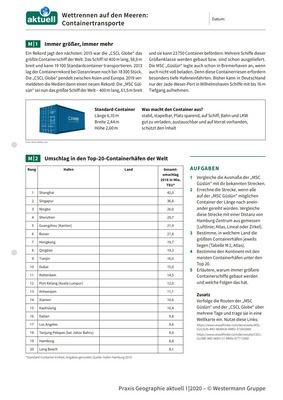 Wettrennen auf den Weltmeeren: Containertransporte - In diesem ...