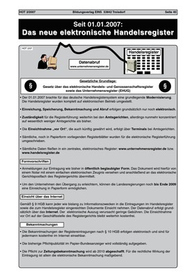 Das neue elektronische Handelsregister: Verlage der Westermann Gruppe