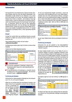 Tabellenkalkulation mit Excel 2010/2007: Datentabellen: Verlage der ...