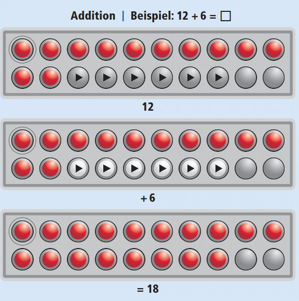SCHUBI Abaco 20 - Modell A 10/10 Kugeln (rot/weiss) – Westermann