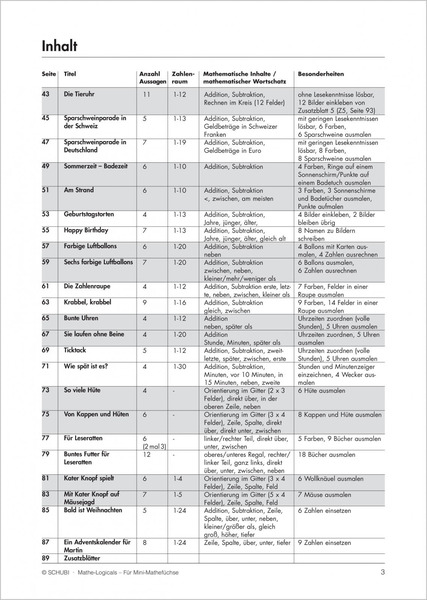 Mathe-Logicals - Für Mini-Mathefüchse - Kopiervorlagen – Westermann