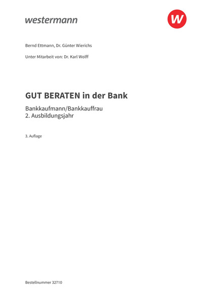 GUT BERATEN in der Bank - Bankkaufmann / Bankkauffrau 2 ...