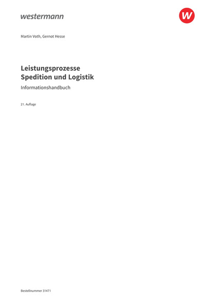 Spedition und Logistik - Leistungsprozesse - Informationshandbuch - 21 ...