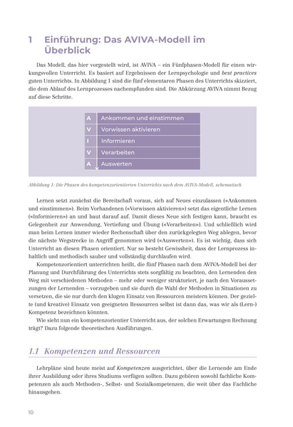 Das AVIVA-Modell - Kompetenzorientiert unterrichten und prüfen - Mit ...