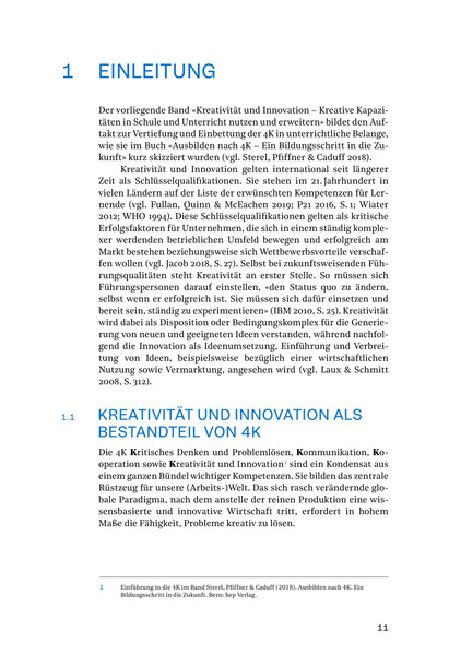 Kreativität und Innovation - Kreative Kapazitäten in Schule und ...