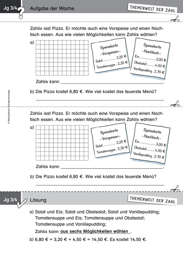 Themenwelt der Zahl: Aufgabe der Woche 06/2016 - Zahlen und Operationen ...