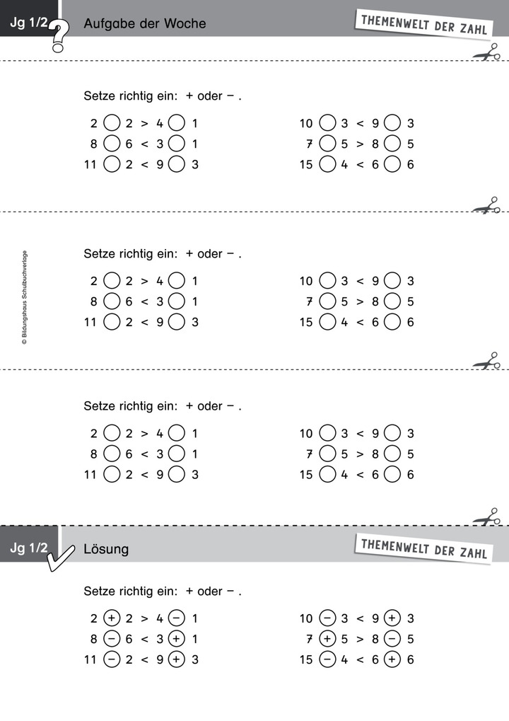 Themenwelt der Zahl: Aufgabe der Woche 51/2015 - Zahlen und Operationen ...