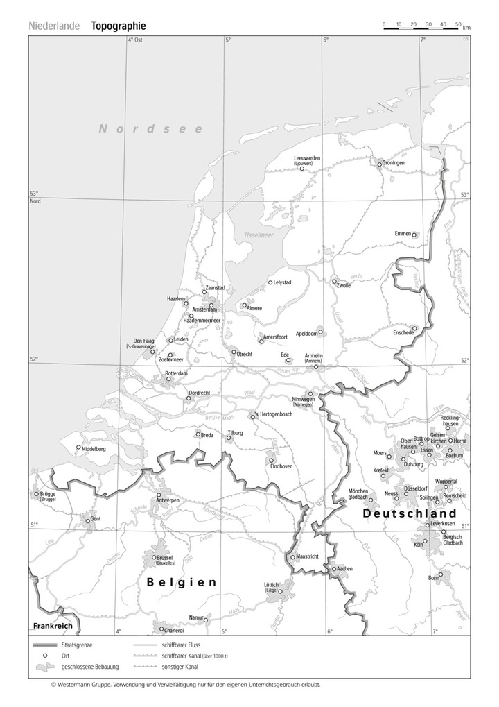 Niederlande - Topographie – Westermann