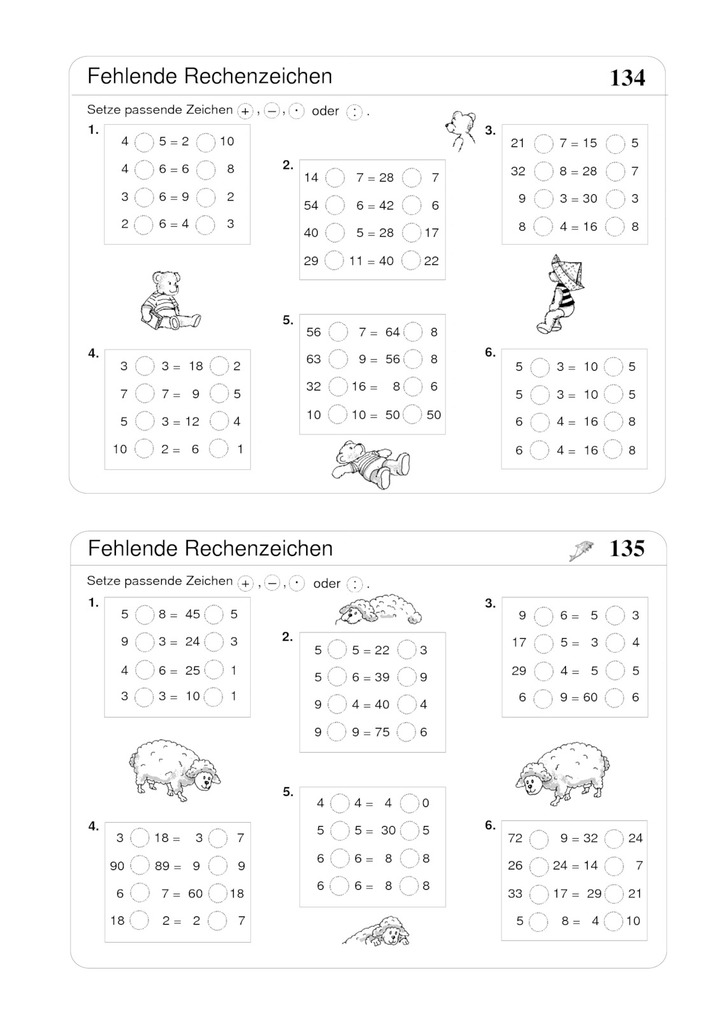 Grundrechenarten bis 100 - Fehlende Rechenzeichen: Verlage der ...