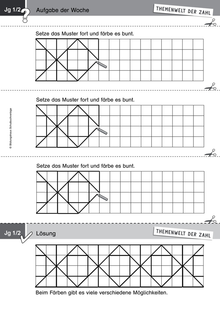 Themenwelt der Zahl: Aufgabe der Woche 07/2016 - Muster und Strukturen ...