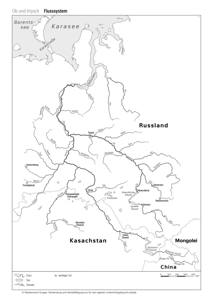 Ob und Irtysch - Flusssystem – Westermann