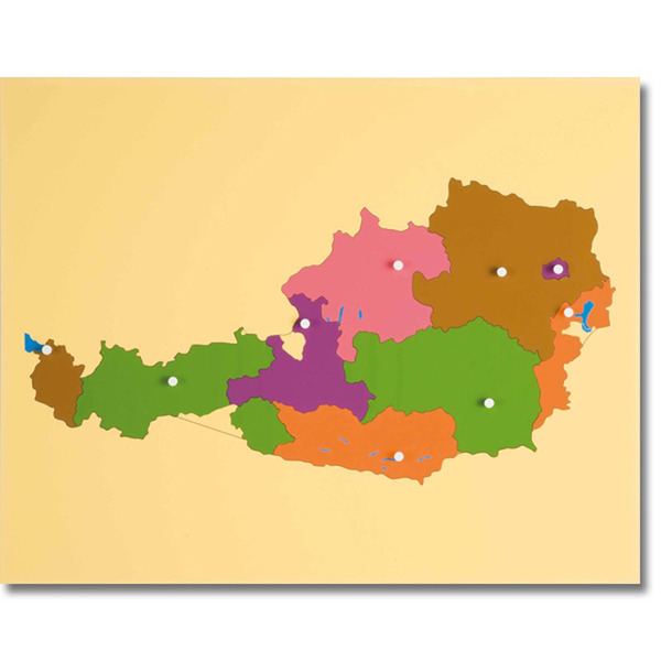 Puzzlekarte Österreich - Die österreichischen Bundesländer als ...