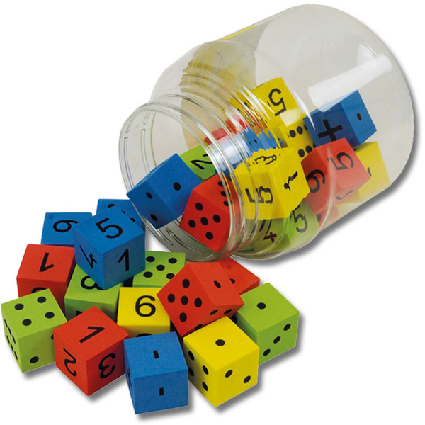 Flüster-Würfel Mathe - Die soften Schaumstoffwürfel sind ideal, um ...